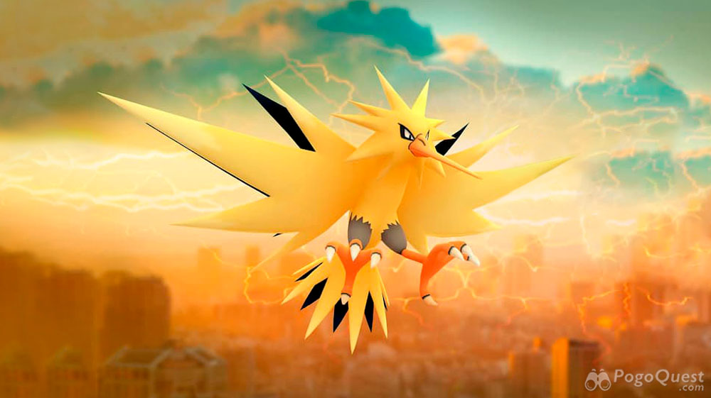 Hora Legendaria de Zapdos en Pokémon GO - PoGoQuest